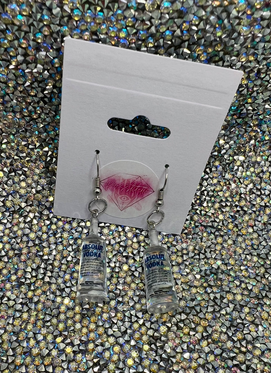 Vodka bottle earrings – Presstiletto